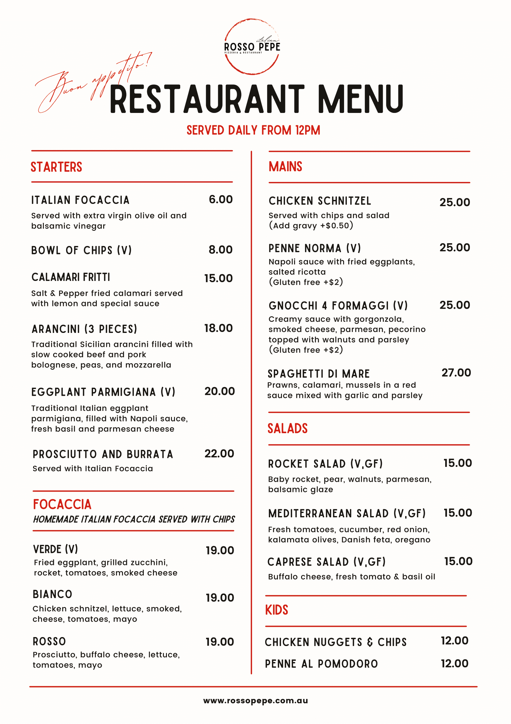 Coledale RSL | Rosso Pepe